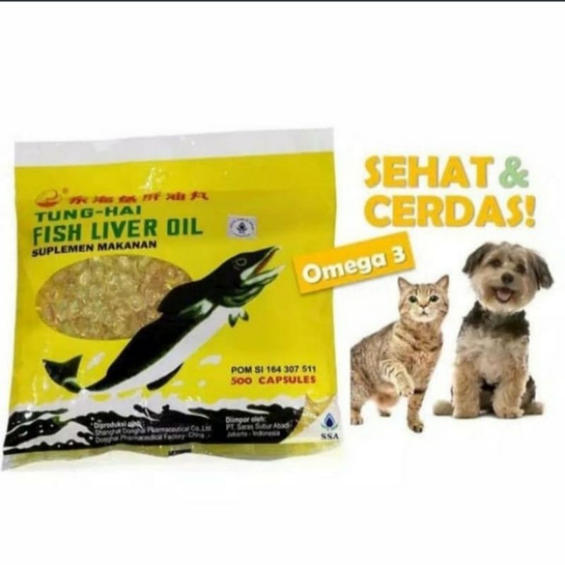 Jual Minyak Ikan Tung Hai Fish Liver Oil Vitamin Kucing Suplemen Hewan ...