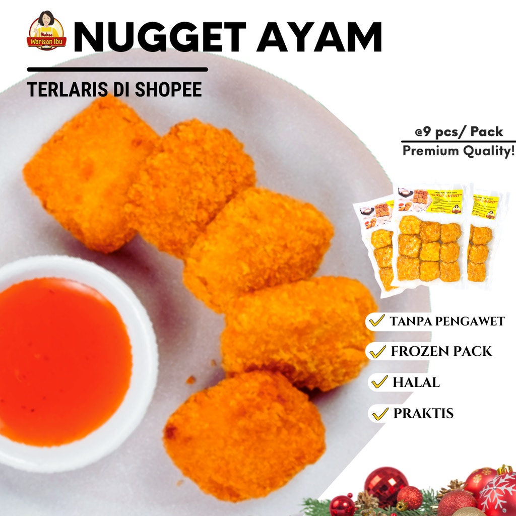 Jual NUGGET AYAM Premium Homemade by Warisan Ibu Frozen Food | Shopee ...