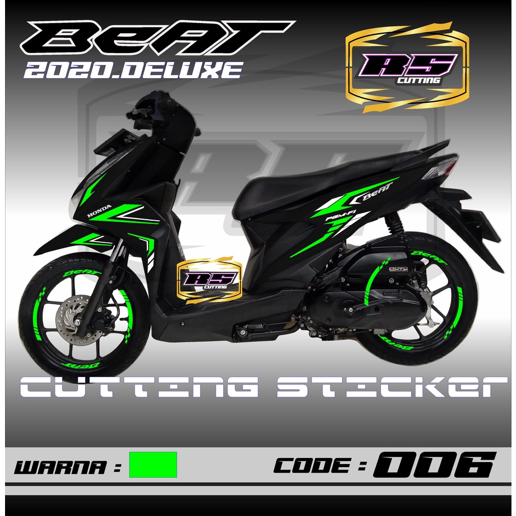 Jual RS Cutting stiker Beat Deluxe - Aksesoris Motor Stiker Honda Beat ...
