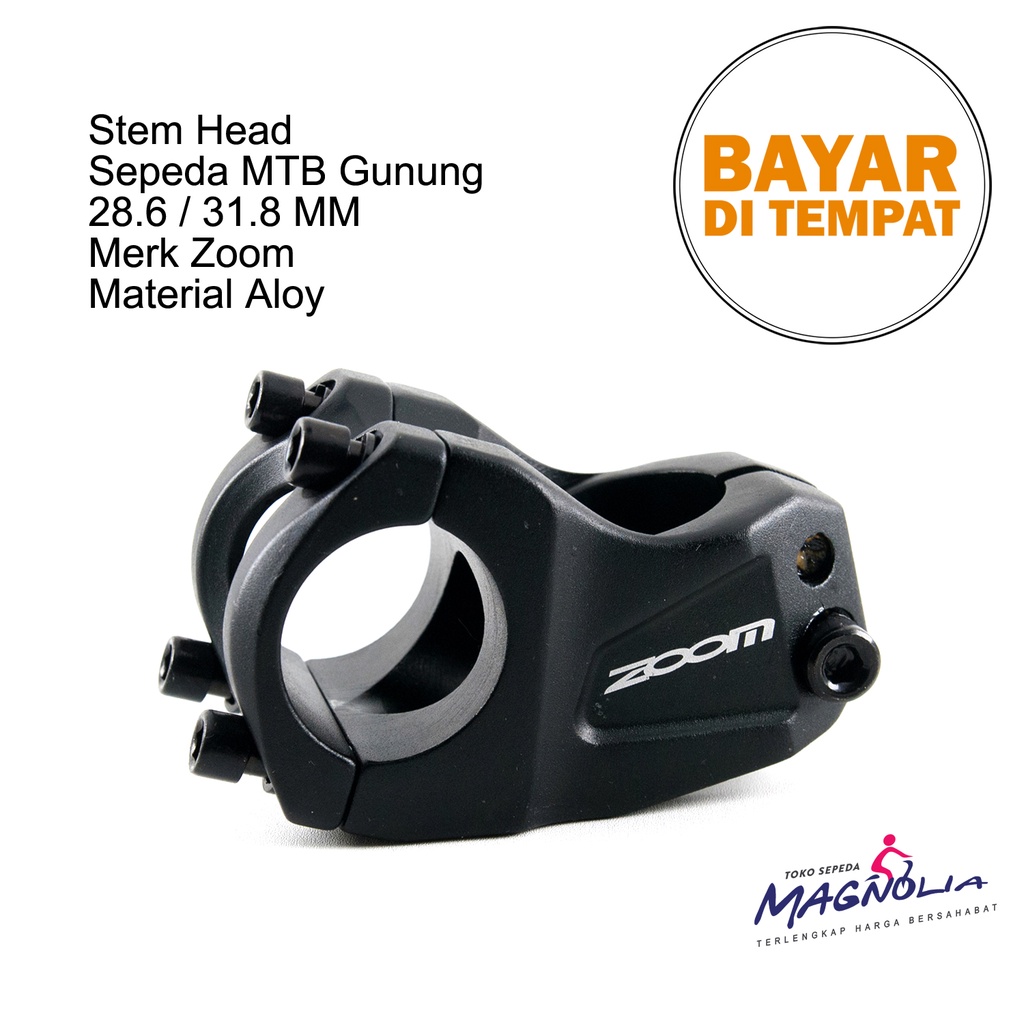 Jual Stem Sepeda MTB Gunung Zoom Oversize Alloy Penjepit Tiang Stir ...
