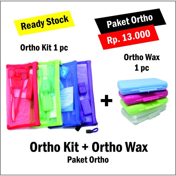Jual Paket Ortho isinya 1 Ortho Kit dan Ortho Wax | Shopee Indonesia