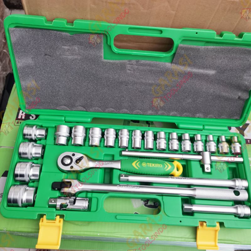 Jual kunci sok set 24 pcs TEKIRO 8 - 32 mm kunci sock kunci shock socket set tekiro | Shopee ...