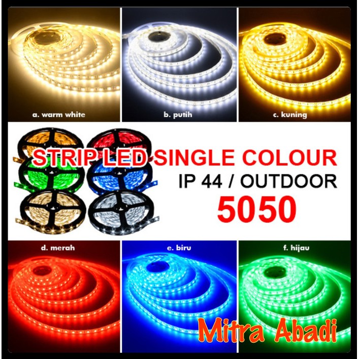 Jual Lampu LED Strip 5050 IP44 | Shopee Indonesia