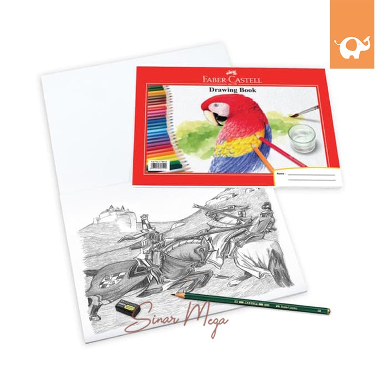 Jual Faber Castell Drawing Book A4 / Buku Menggambar Gambar A4 200GSM ...