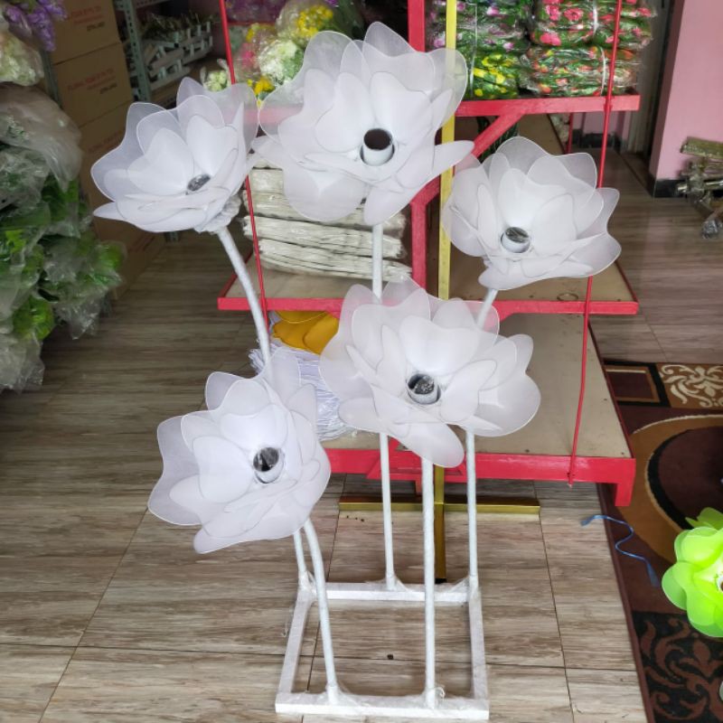 Jual SEPASANG standing bunga stoking besi ( 2 standing kanan kiri ...