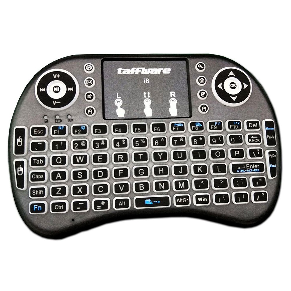 Jual Taffware Keyboard Wireless Mini 2.4GHz RGB with Touchpad Air Mouse ...