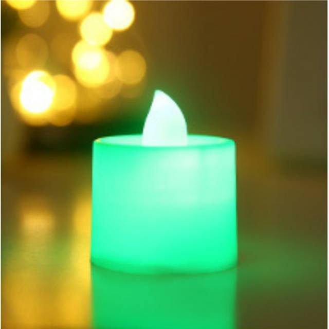 Jual Lilin LED Kulit Putih Lilin Elektrik Nyala Satu Warna | Shopee ...