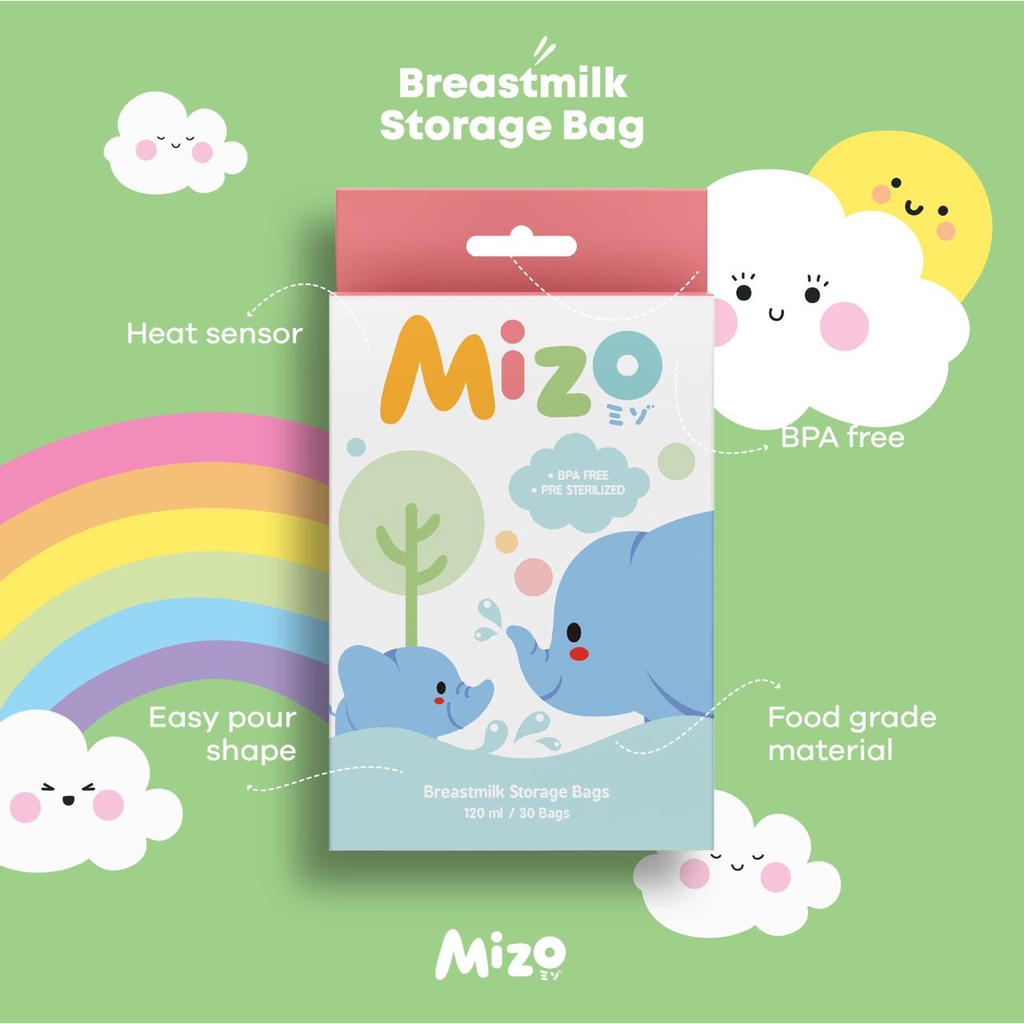 Jual Mizo Breastmilk Storage Bags 120 ml | Shopee Indonesia