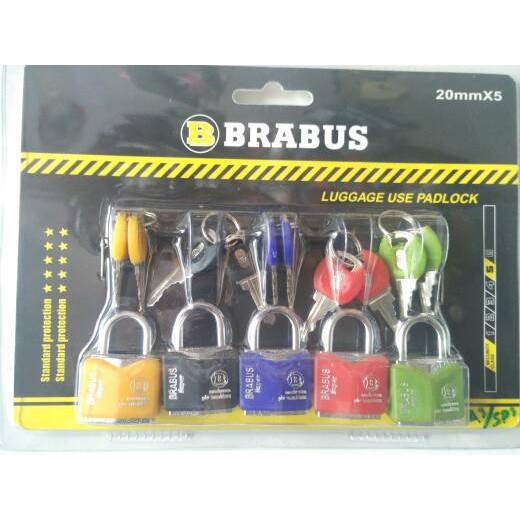 Jual Gembok koper warna warni brabus 20mm | Shopee Indonesia