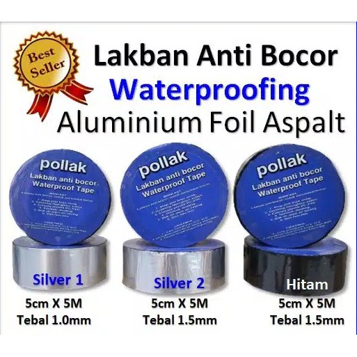 Jual Lakban Anti Bocor Anti Air Aluminium Foil Lem Talang Tambal Atap Rumah | Shopee Indonesia