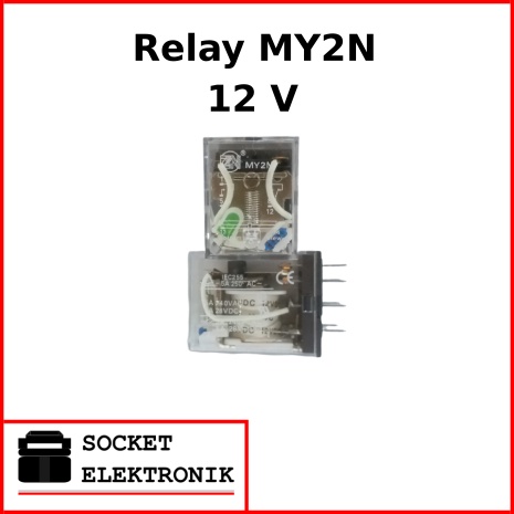 Jual Relay MY2N MY2 220VAC 12VDC 12 Volt 8 kaki | Shopee Indonesia