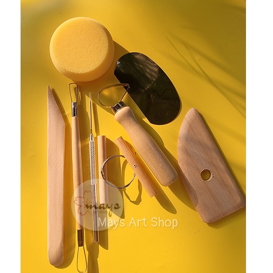 Jual Clay Pottery Tool Set Isi 8 V-Tec / Alat Clay Tool Kit Sculpting ...