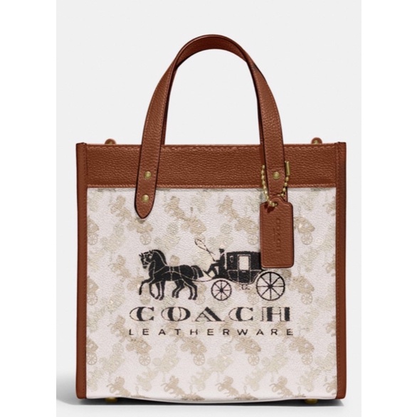 Jual Coach Field Tote 22 With Horse And Carriage Print And Carriage Badge (C8456) | Shopee Indonesia