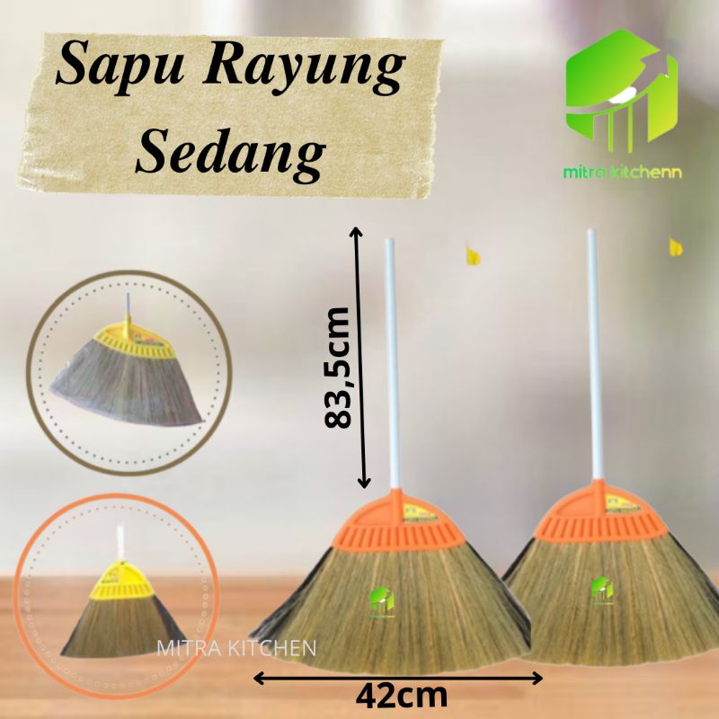 Jual Sapu Lantai Rayung Sedang 2 Macan Sapu Rayung | Shopee Indonesia