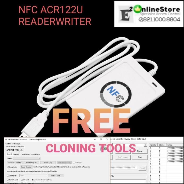 Jual Acr122U - Usb Nfc Rfid Smartcard Reader Writer (Free Cloning ...