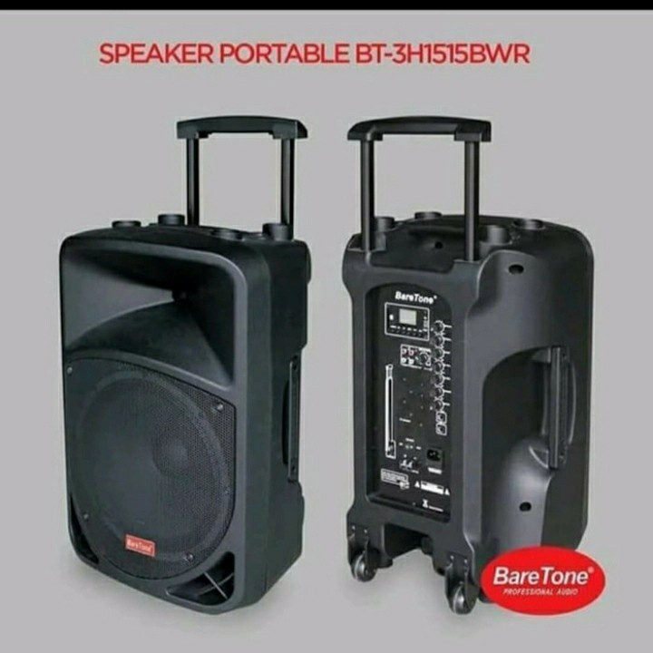 Jual Speaker Portable Amplifier Wireless Baretone BT- 3H1515BWR - 15 ...
