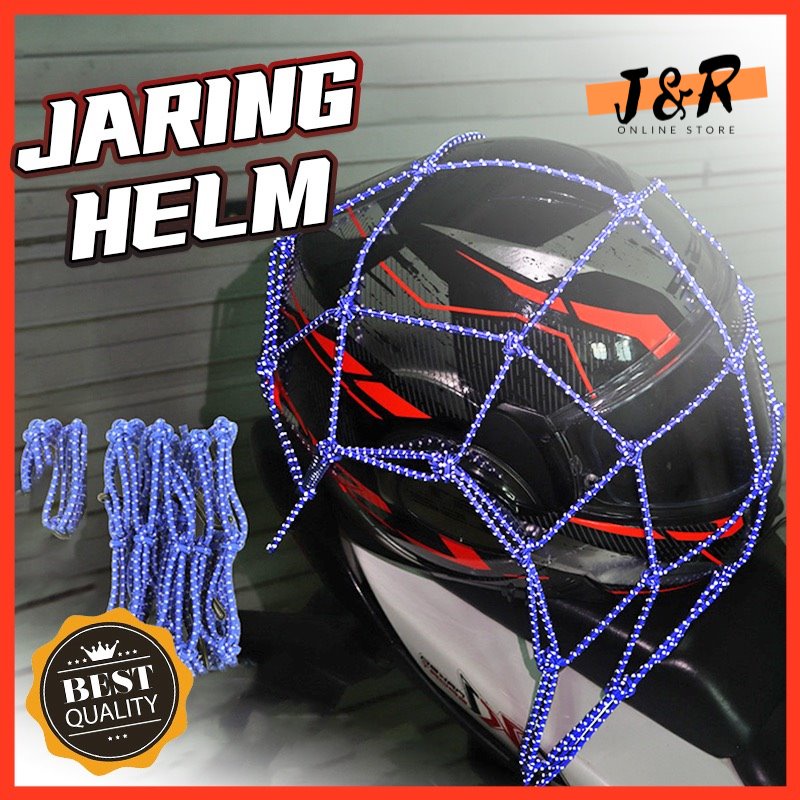 Jual Jaring Helm Motor import 6 Hook 40 x 40 CM | Shopee Indonesia