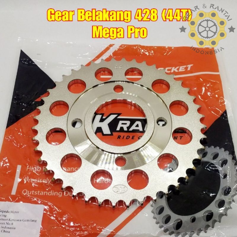 Jual Gear Belakang TK RACING 428 CB GL Tiger Sonic CBR 150 Mega Pro CB150 VERZA GTR Gir Ukuran ...
