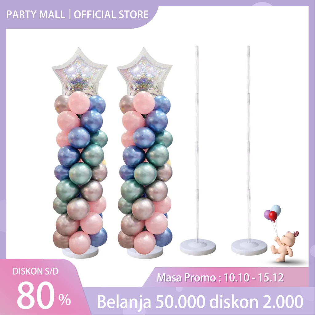 Jual Standing Tiang Dekorasi + Tatakan Balon Foil dan Latex 90cm ...