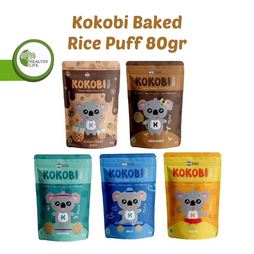 Jual Abe Food Kokobi – Yummy Baked Rice Puff 80 gr | Shopee Indonesia