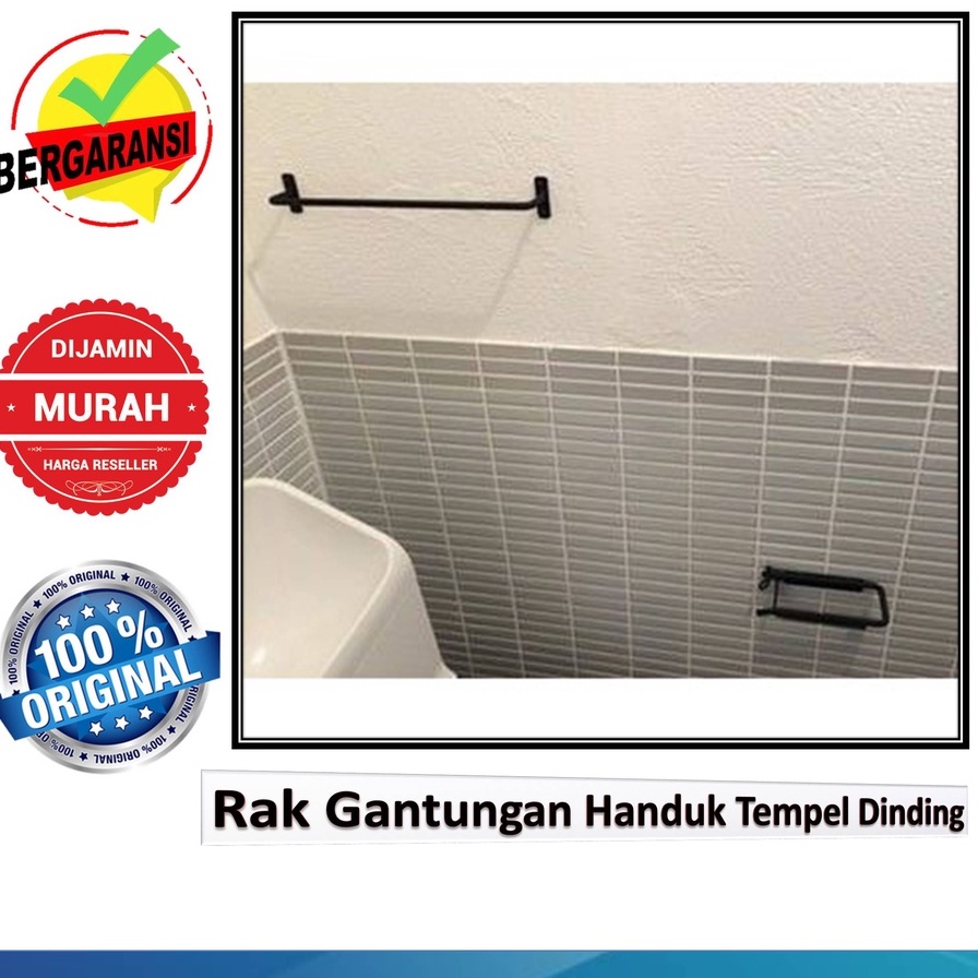 Jual Rak Gantungan Handuk Gawangan Besi Gantungan Handuk Tempel Tembok ...