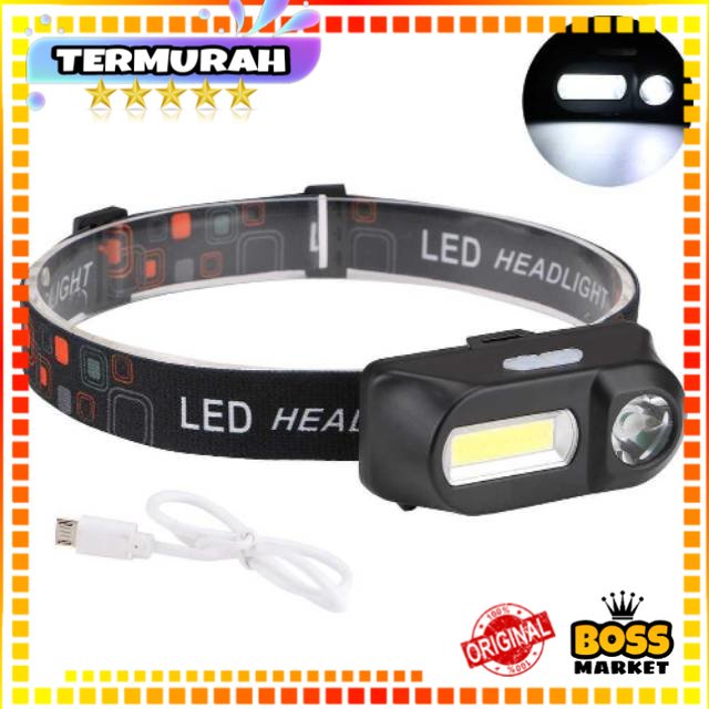 Jual Senter Kepala Headlamp Mini XPE COB LED KX-1804 | Shopee Indonesia