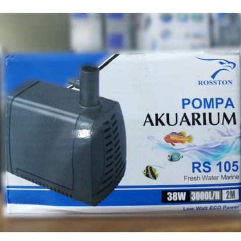 Jual POMPA AIR AKUARIUM ROSSTON RS 105 MESIN POMP AIR CELUP WATER PUMP ...