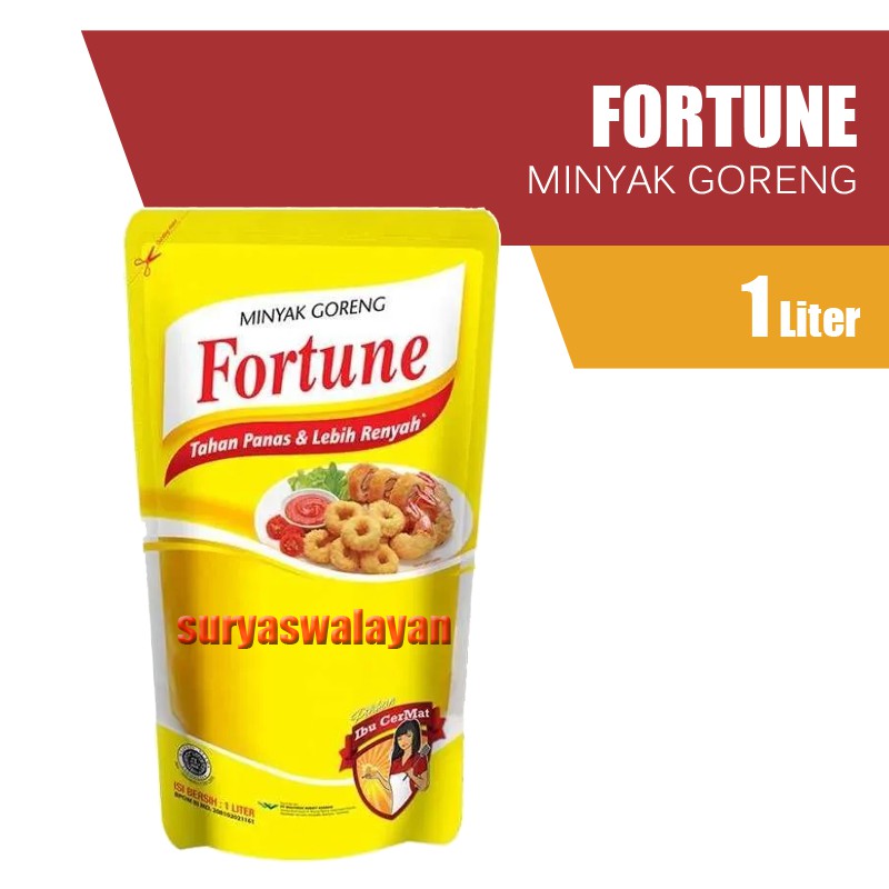 Jual (Cek Deskripsi) Fortune 1 Liter Refill - Minyak Fortune 1 Liter ...