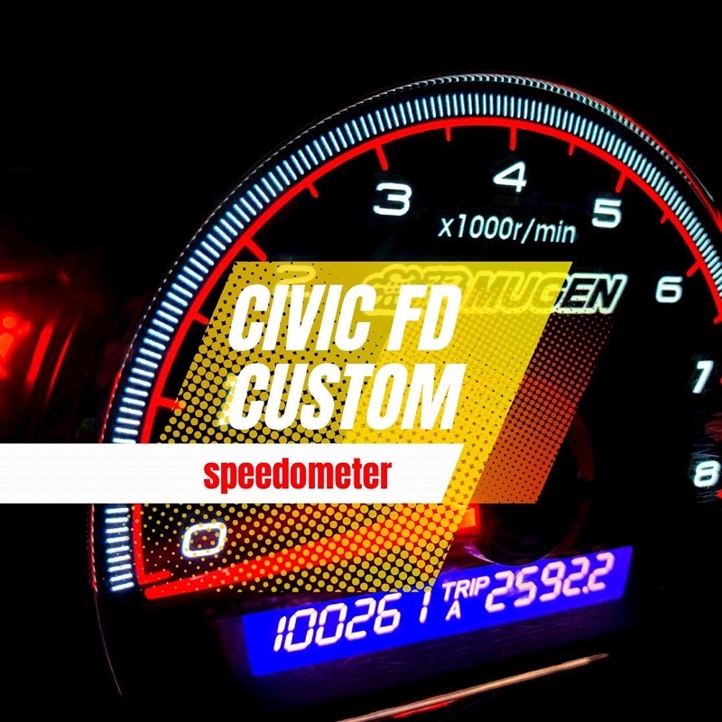 Jual speedometer custom honda civic fd. panel speedometer honda civic ...