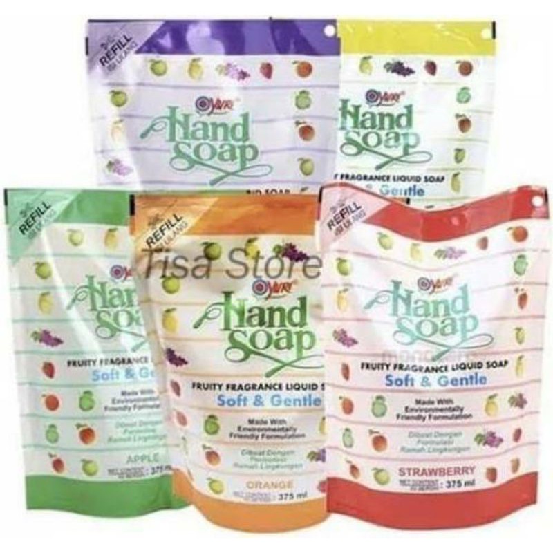 Jual Yuri Hand Soap Soft Gentle 375ml (Harga Satuan atau Per Pcs ...