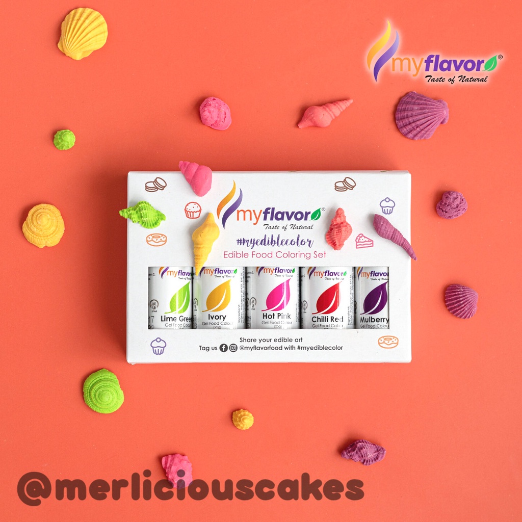 Jual My Flavor Summer Crush Gel Food Color Set Food Colour | Shopee ...