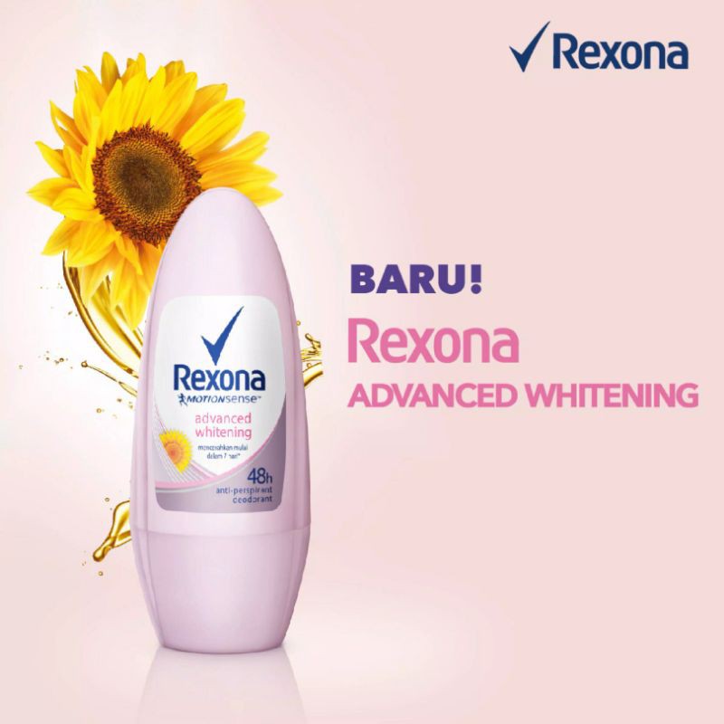 Jual Rexona Stick Roll On Ungu Advenced Whitening 45 ML | Shopee Indonesia