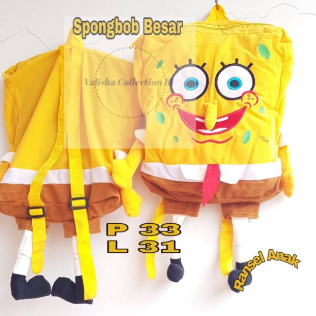 Jual Tas Boneka Ransel Spongebob Untuk Anak 2 Sampai 6 Tahun | Shopee ...