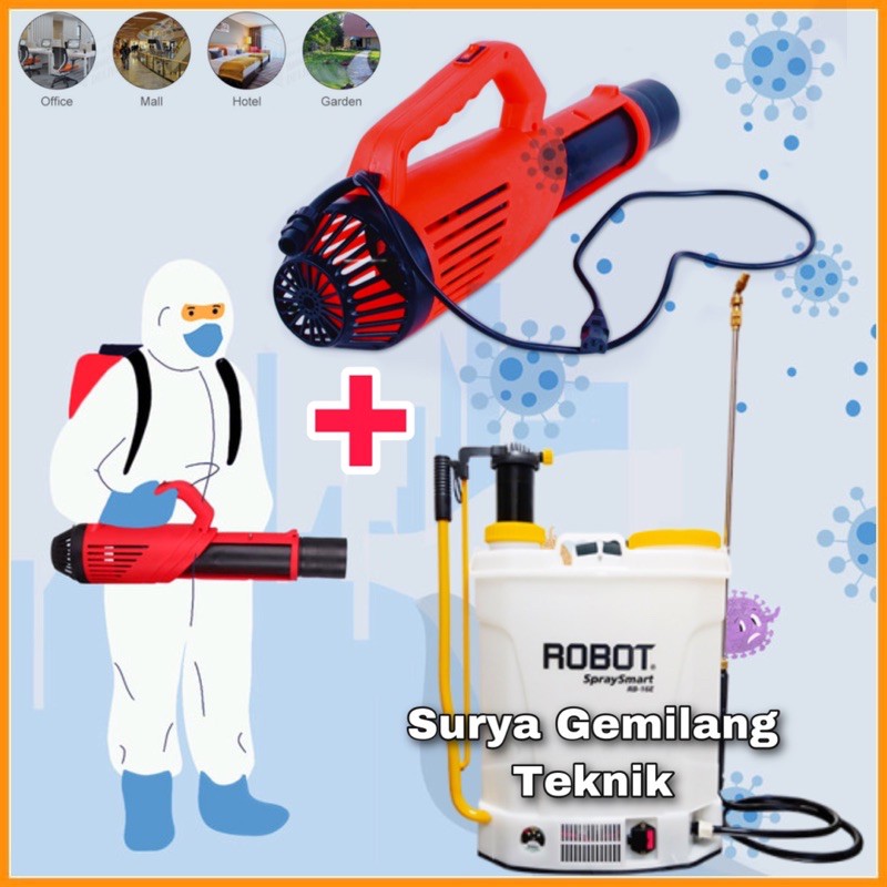 Jual Alat Fogging Uap Disinfektan TLV ULV COLD FOGGER Mesin Fogging ...