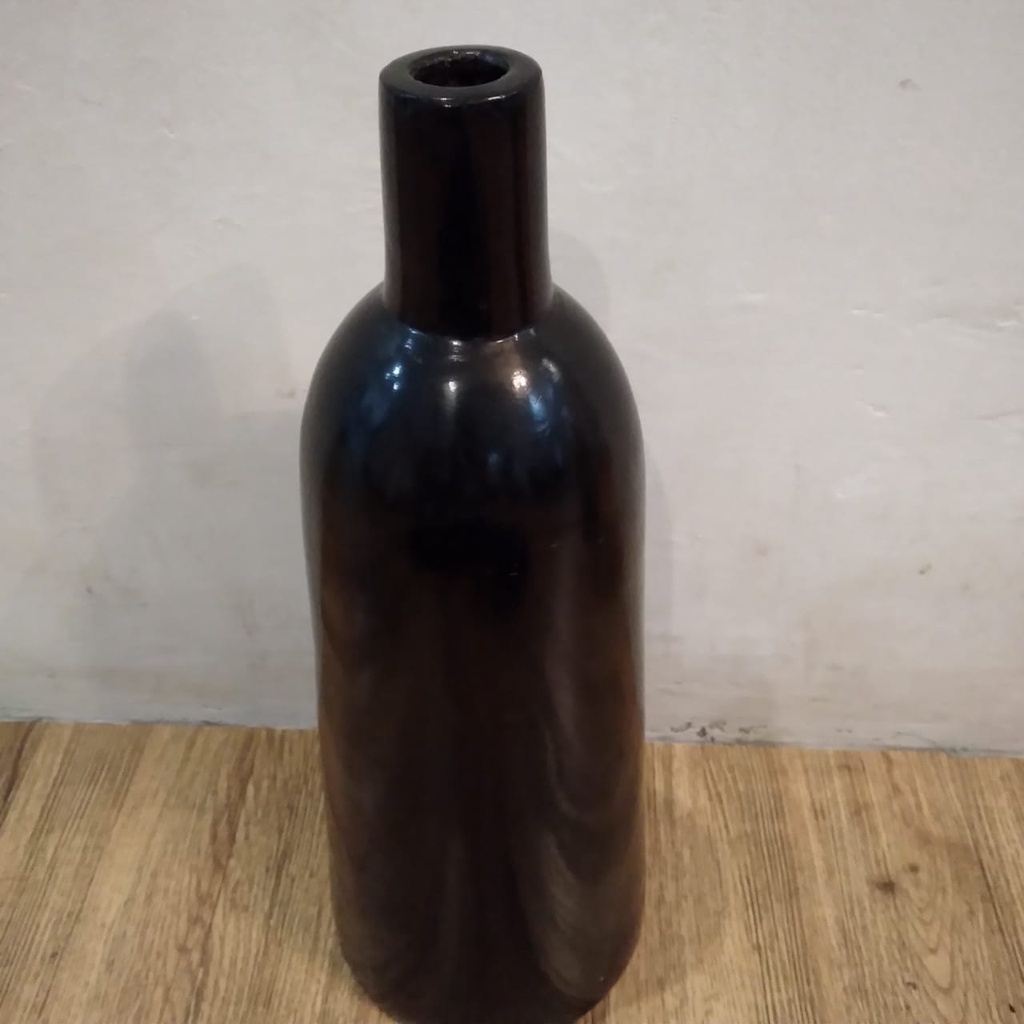 Jual Vase Gerabah/Pot Tanaman/Vase Sofia Maxi Glossy Hitam TD | Shopee Indonesia