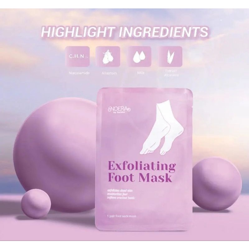 Jual NOERA EXFOLIATING FOOT MASK MASKER KAKI SOLUSI KAKI HALUS LEMBUT ...
