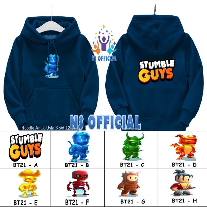 Jual Jaket Anak Stumble Guys Skin / Zipper Anak Custom game Stumble ...