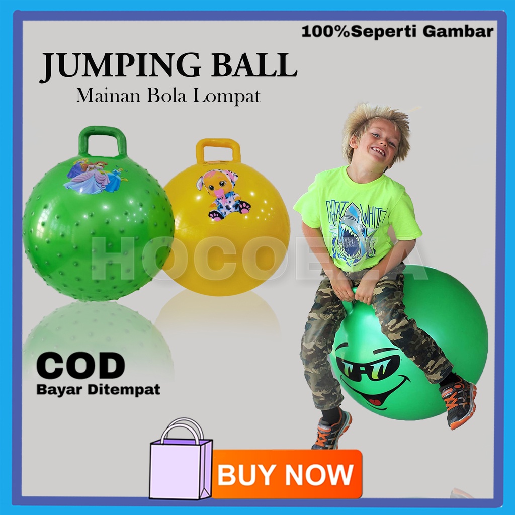Jual MAINAN BOLA LOMPAT JUMPING BALL HOP BALL BAHAN KARET TEBAL DAN ...