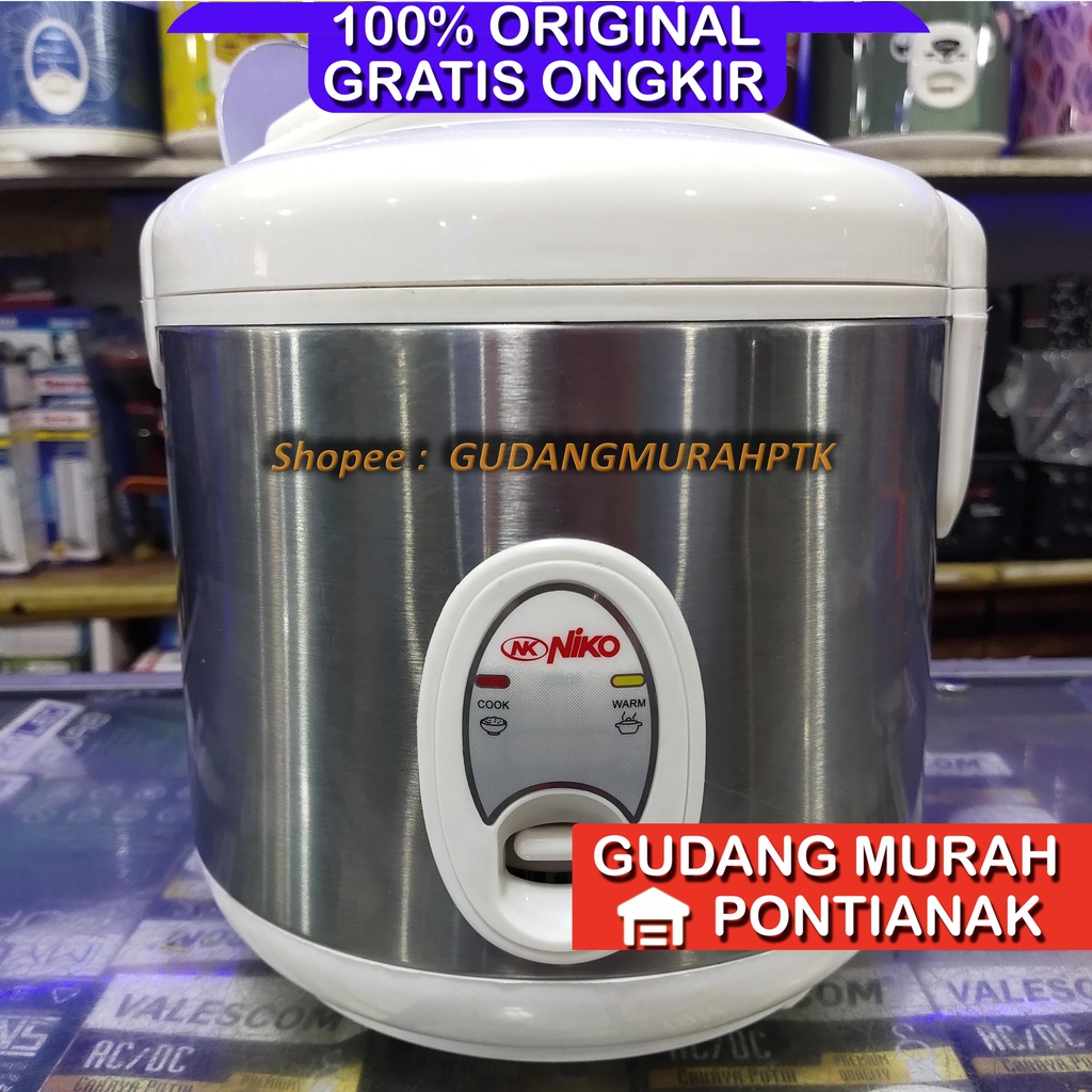 Jual Magic Com niko Motif Silver Putih Polos /Rice Cooker niko NK 12 ...