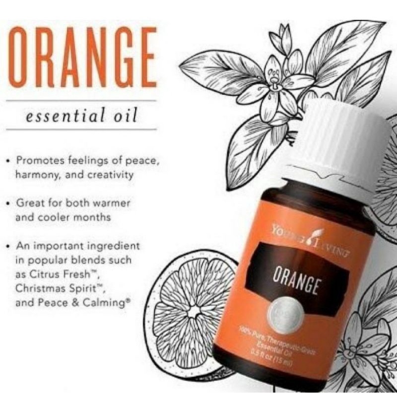 Jual Orange Young Living Essential Oil 15 ml (FREE 1 Empty Bottle 1ml ...