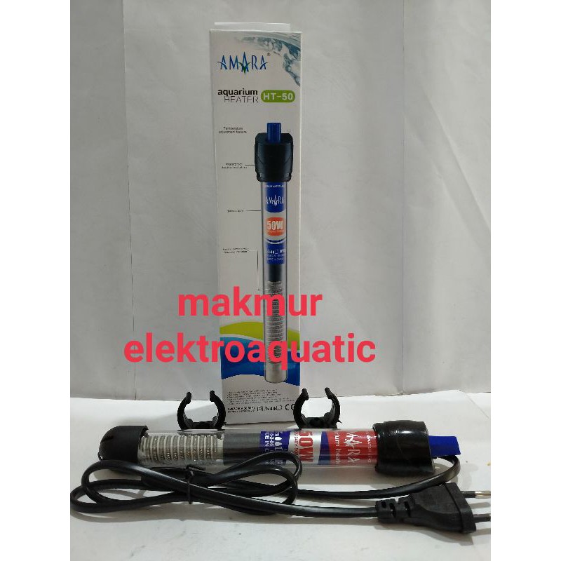 Jual Heater Aquarium AMARA 50 75 100 Watt / Pemanas Aquarium | Shopee ...