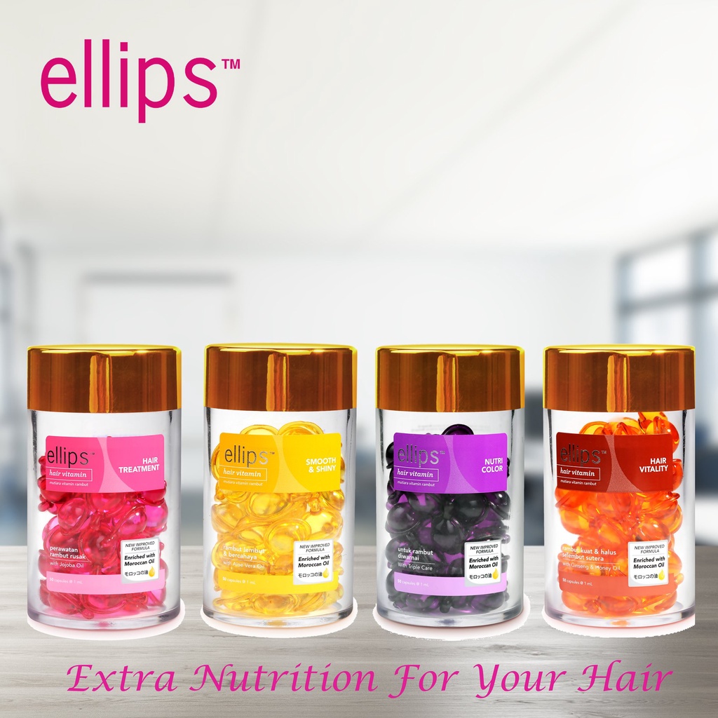 Jual Ellips Hair Vitamin Pro Keratin 50 caps | Shopee Indonesia