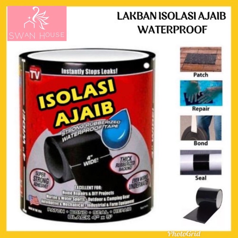 Jual Isolasi Ajaib 4 Inch Super Kuat Rubberized WaterProof Lakban ...
