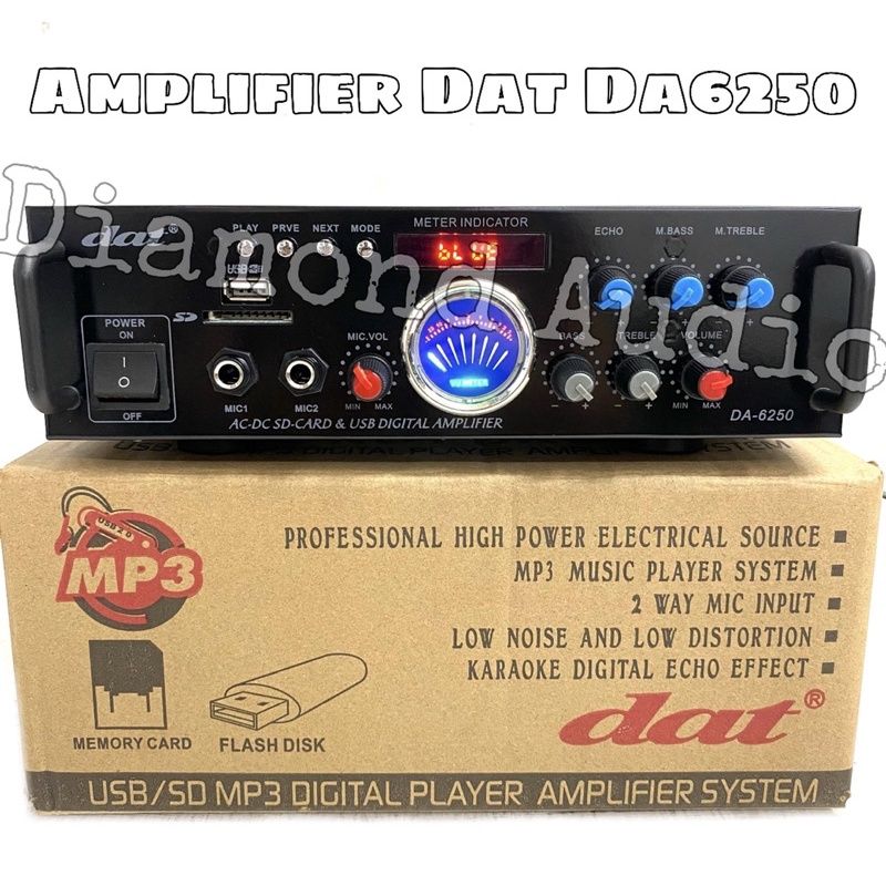 Jual Power Amplifier Dat Da6250 Usb Bluetooth Original Ampli Da 6250 ...