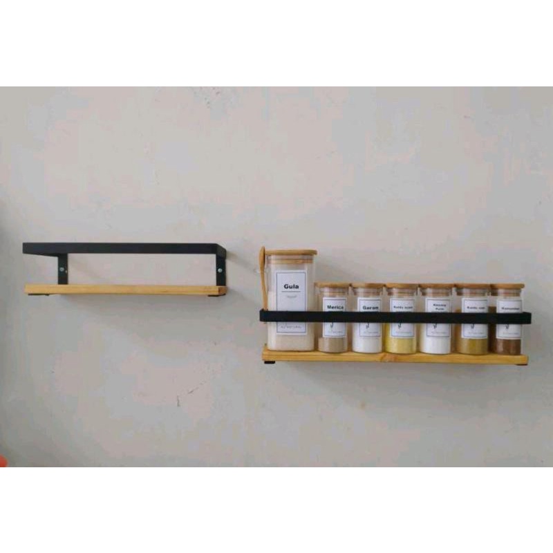 Jual RAK TEMPEL DINDING MINIMALIS 1SET +PAPAN | Shopee Indonesia