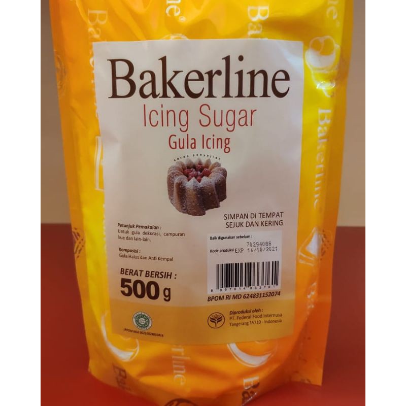 Jual Bakerline Icing Sugar - 500gr | Shopee Indonesia