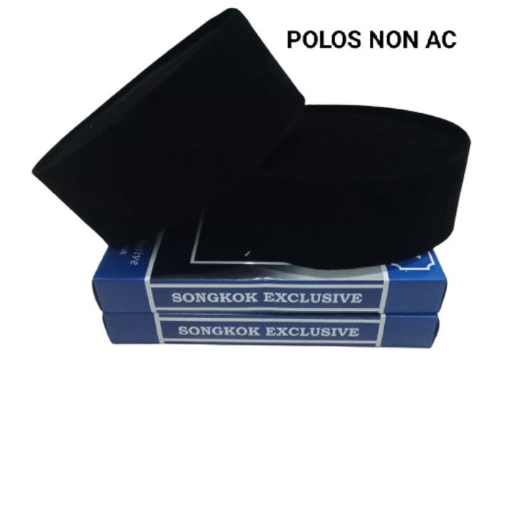 Jual PECI HITAM POLOS AC/SONGKOK HITAM NASIONAL HITAM POLOS AC TINGGI 9 ...