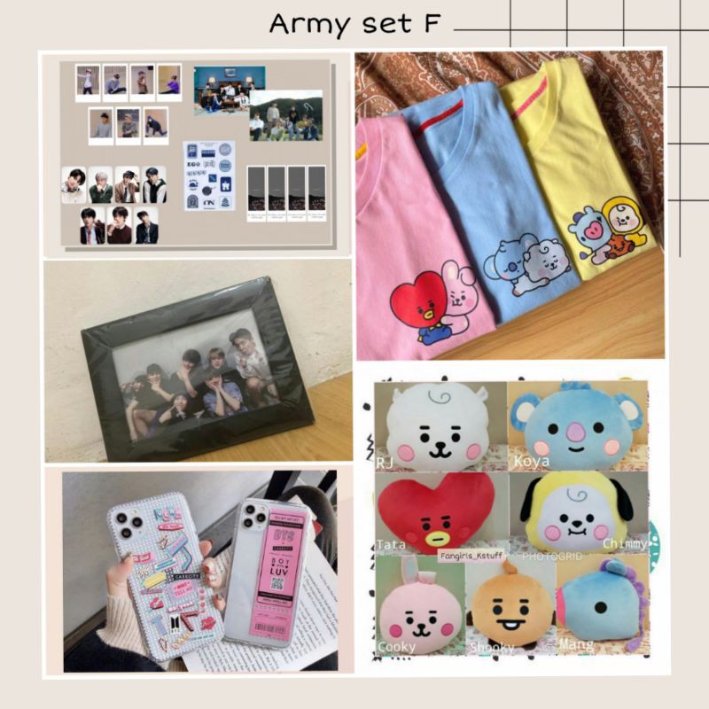 Jual Army set F (paket hemat bts bt21) | Shopee Indonesia