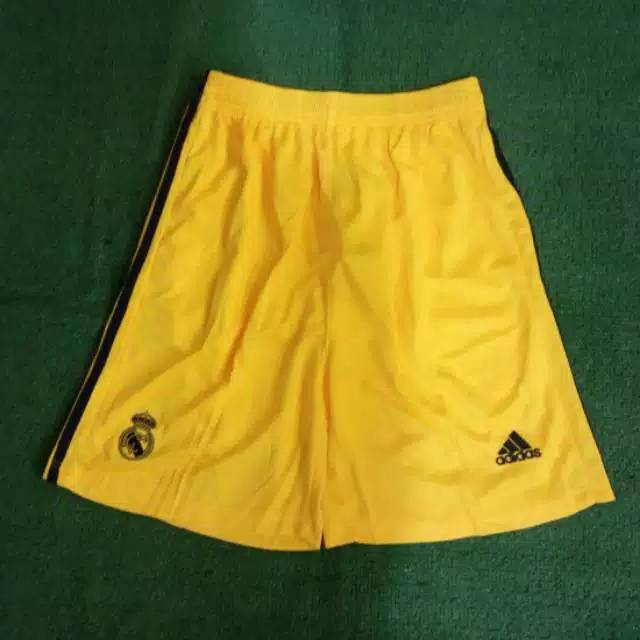 Jual Celana Bola Rel Madrid GK kuning | Shopee Indonesia