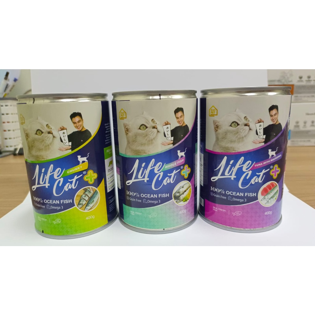 Jual Makanan Kucing Basah Life Cat plus + Kaleng 400gr / Life Cat Plus ...